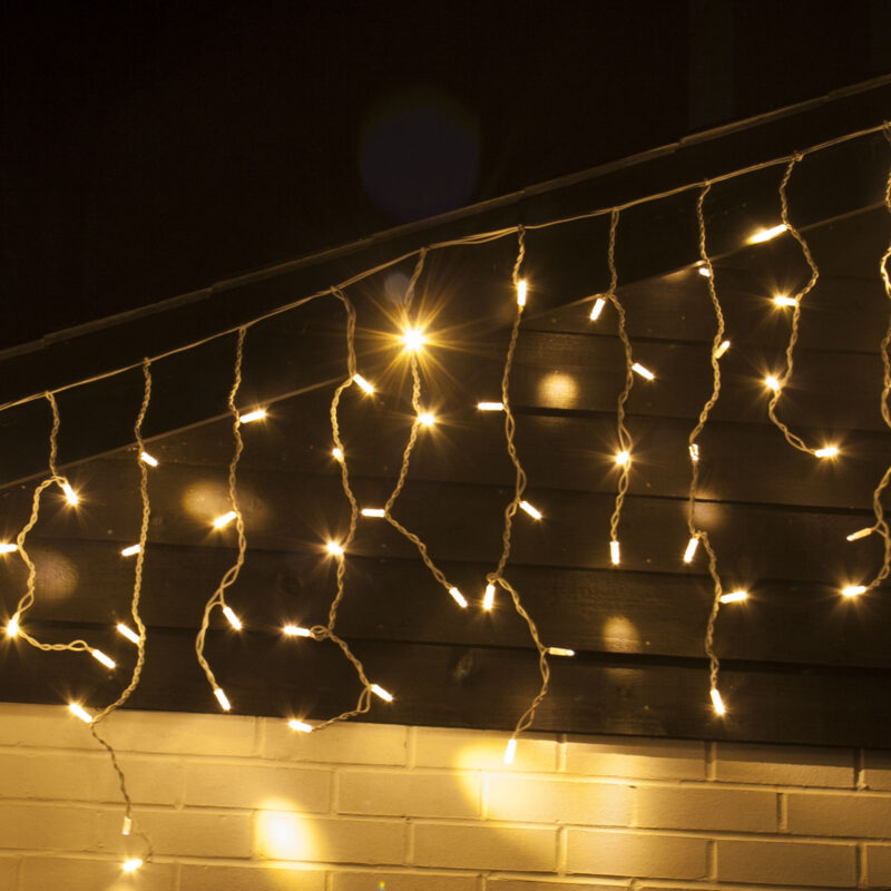 Professional Connectable Warm White Icicle Random Twinkling Lights ...